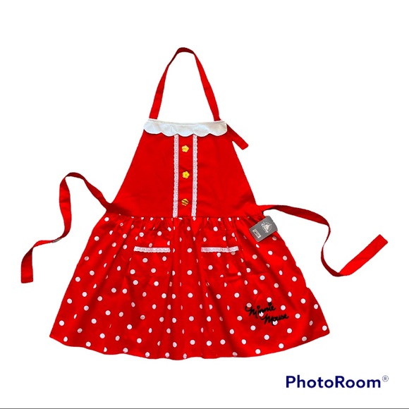 Disney | Other | Disney Minnie Mouse Costume Apron One Size Fits Most ...